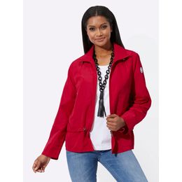 Langjacke Inspirationen, Damen, Gr. 50, rot, 100% Polyester, unifarben, Jacken Langjacke