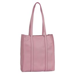Shopper Gabor "Elfie", Damen, Gr. B/H/T: 30cm x 33cm x 9,5cm, pink, Polyurethan, clean, gepflegt, unifarben, Taschen Shopper, aus fein genarbtem, glattem Kunstleder und mit einem Logo Rubber Patch
