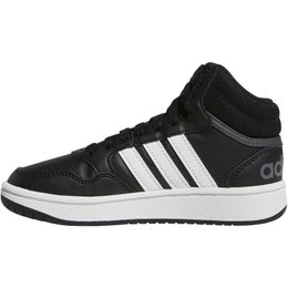 Adidas HOOPS MID 3.0 K Sneaker Kinder - Gr&ouml;&szlig;e 36 - schwarz