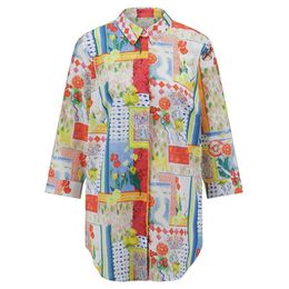 Emilia Lay - Long-Bluse, mehrfarbig, Gr. 42 / M - Baumwolle