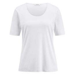 efixelle - Rundhals-Shirt, weiss, Gr. 40 / M - Baumwolle