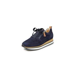 Gabor - Sneaker mit Best fitting, blau, Gr. 38 - Leder