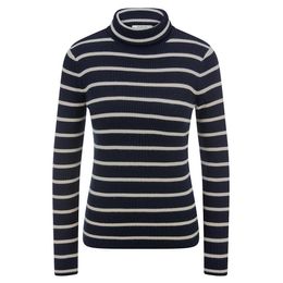 Peter Hahn - Rollkragen-Pullover, blau, Gr. 46 / L - Schurwolle