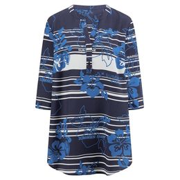 Emilia Lay - Long-Bluse, blau, Gr. 44 / L
