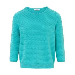 Peter Hahn - Rundhals-Pullover aus 100% SUPIMA -Baumwolle, t&uuml;rkis, Gr. 50 / XL - Baumwolle