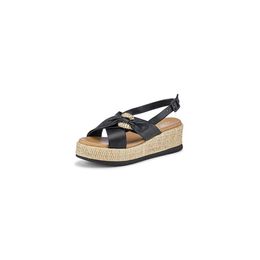 Peter Hahn - Plateau-Sandale, schwarz, Gr. 36 - Leder