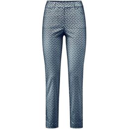 Peter Hahn - Slim Fit-7/8-Hose, blau, Gr. 50 / XL - Baumwolle