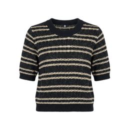Riani - Rundhals-Pullover, schwarz, Gr. 46 / L - Baumwolle