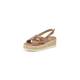 Peter Hahn - Plateau-Sandale, braun, Gr. 41 - Leder