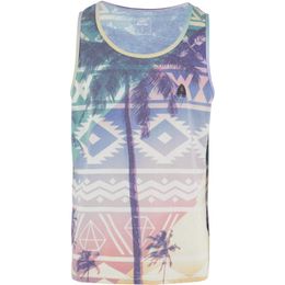 Tanktop Just Rhyse "Just Rhyse Just Rhyse William Tank Tops", Herren, Gr. S, gr&uuml;n colorot, 50% Polyester, 50% Baumwolle, mehrfarbig, relaxed fit, Tops Tanktop