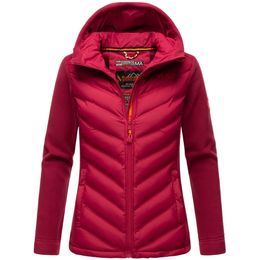 Outdoorjacke Marikoo "Mount Haruna", Damen, Gr. S, pink (fuchsia), Obermaterial: 100% Polyester; Innenseite: 100% Polyester; Futter: 100% Polyester; Wattierung: 100% Polyester, Jacken Outdoorjacke, mit hoch schlie&szlig;endem Kragen