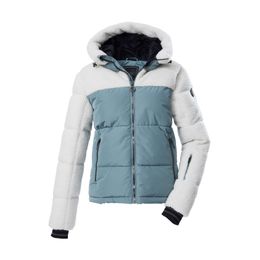 Skijacke Killtec "KSW 111 WMN SKI QLTD JCKT", Damen, Gr. 40, grau, Obermaterial: 100% Polyester;Futter: 100% Polyester;F&uuml;llung: 100% Polyester, Jacken Skijacke, Winddicht, wasserabweisend, atmungsaktiv, stilvoll, PFAS-frei