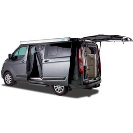 Mayr Van Schiebet&uuml;renmoskitonetz mit Rei&szlig;verschluss geeignet f&uuml;r Ford Custom (2012 - 2023) mit Maschenweite Fine-mesh f&uuml;r Fahrerseite links - 