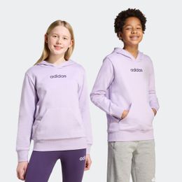 Kapuzensweatshirt adidas Sportswear "ESSENTIALS KIDS HOODIE", Damen, Gr. 176, powder plum, aurora plum, Obermaterial: 71% Baumwolle, 29% Polyester, angesetztes B&uuml;ndchen, Sweatshirts Kapuzensweatshirt