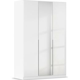 Dreht&uuml;renschrank OTTO HOME "Kleiderschrank Kleiderschr&auml;nke Schrank Garderobe AGORDO mit Glasfront", wei&szlig; (alpinwei&szlig;, glas kristallwei&szlig;), B:136cm H:210cm T:54cm, Holzwerkstoff, Schr&auml;nke, Dreht&uuml;renschrank, durchdachte Innenausstattung, in 8 Breiten und 2 H&ouml;hen MADE IN GERMANY