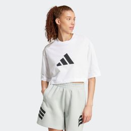 T-Shirt adidas Sportswear "FUTURE ICONS 3 BAR LOGO", Damen, Gr. XL, wei&szlig;, Obermaterial: 100% Baumwolle, Rundhals, Shirts T-Shirt, klassischer Rundhalsausschnitt, sportlicher Stil, ohne Verschluss