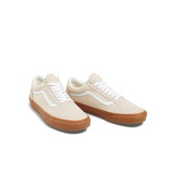 Sneaker Vans "Old Skool", Herren, Gr. 38, 2lh, oatmeal, gum, Leder, Schuhe Sneaker