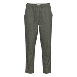 Sweatpants Casual Friday "Sweatpants CGPilou", Herren, Gr. L, L&auml;nge 32, gr&uuml;n (burnt olive melange), Obermaterial: 35% Polyester Pol. recyc.. 22% Baumwolle CO. 22% Leinen LI. 19% Viskose CV. 2% Elasthan EL., Hosen Sweatpants
