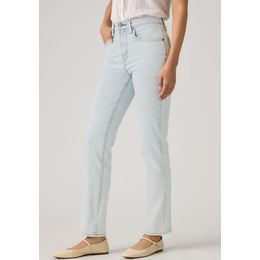 Levi's Straight-Jeans LEVI'S "724 HIGH RISE STRAIGHT", Damen, Gr. 29, L&auml;nge 30, would you be mine, Denim/Jeans, Obermaterial: 81% Baumwolle, 18% Polyester, 1% Elasthan, straight fit lang, Jeans Straight-Jeans