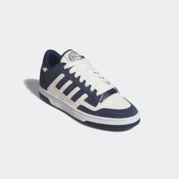Sneaker adidas Sportswear "RAPID COURT LOW", Herren, Gr. 44,5, blau (night indigo, cloud wei&szlig;, cloud wei&szlig;), Leder, Synthetik, Schuhe Sneaker