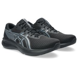 Laufschuh asics "PATRIOT 14", Herren, Gr. 42,5, schwarz (schwarz, metropolis), Textil, Schuhe Laufschuh, atmungsaktives Mesh-Obermaterial, Energiegeladene Mittelsohle