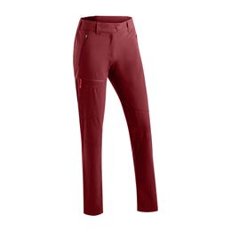 Outdoorhose Maier Sports "Lulaka Loop", Damen, Gr. 36, Normalgr&ouml;&szlig;en, weinrot, 100% Polyester, Hosen Outdoorhose, Damen Wanderhose, atmungsaktive Funktionshose, Regular Fit