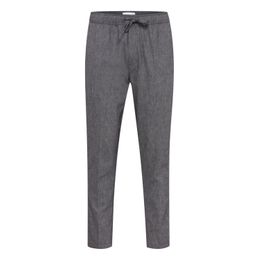 Sweatpants Casual Friday "Sweatpants CGPilou", Herren, Gr. L, L&auml;nge 32, blau (schwarz navy melange), Obermaterial: 35% Polyester Pol. recyc.. 22% Baumwolle CO. 22% Leinen LI. 19% Viskose CV. 2% Elasthan EL., Hosen Sweatpants