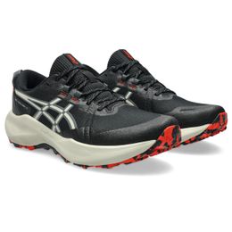 Trailrunningschuh asics "GEL-VENTURE 11", Damen, Gr. 44,5, schwarz, light dust, Synthetik, Schuhe Trailrunningschuh, mit profiliertem Gummi-Laufsohlenprofil, mit AMPLIFOAM PLUS D&auml;mpfung