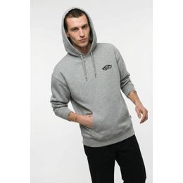 Kapuzensweatshirt Vans "DOUBLE STANDARD PULLOVER", Herren, Gr. M, cement heath, Obermaterial: 71% Baumwolle, 29% Polyester, Sweatshirts Kapuzensweatshirt