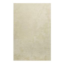 Teppich HOMIE LIVING "Pisa", creme beige meliert, B:80cm H:25mm L:150cm, Polyester, Teppiche, Teppich, Hochflor, Microfaser, uni, weich, Shaggy, Wohnzimmer, Schlafzimmer