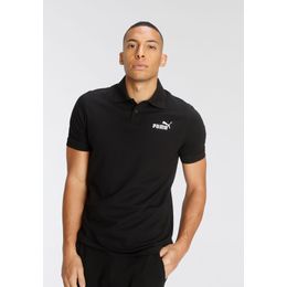Poloshirt Puma "ESS PIQUE POLO", Herren, Gr. S, schwarz (Puma schwarz), Piqu&eacute;, Obermaterial: 96% Baumwolle, 4% Elasthan, unifarben, regular fit normal, Rundhals, Shirts Poloshirt, mit Knopfverschluss, gerippter Kragen und &Auml;rmelb&uuml;ndchen