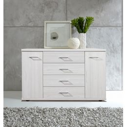 Kombikommode Wiemann "Bern", grau (polarl&auml;rche dekor), B:149cm H:86cm T:42cm, Holzwerkstoff, Sideboards, Kombikommode, vormontiert