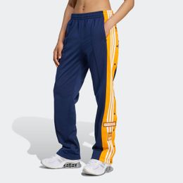 Sporthose adidas originals "ADIBREAK", Damen, Gr. XL (23/24), K-Gr, nindig, creor k, gr, kurz, gr., Obermaterial: 100% Polyester, Hosen Sporthose, lockerer Schnitt, mit Seitentaschen, aus weichem Trikotmaterial