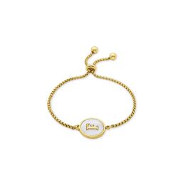 Luxenter Armband 'Alphabet' Damen Gr&ouml;&szlig;e 15 / 20 cm gold