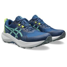 Trailrunningschuh asics "GEL-VENTURE 11", Damen, Gr. 42, twilight blau, aurora gr&uuml;n, Synthetik, Schuhe Trailrunningschuh, mit profiliertem Gummi-Laufsohlenprofil, mit AMPLIFOAM PLUS D&auml;mpfung