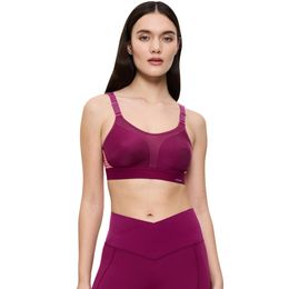 Sport-BH triaction by Triumph "Triaction Extreme Lite N EX", Damen, Gr. 70, Cup D, schwarz wine, Single Jersey, Obermaterial: 79% Polyamid, 21% Elasthan, BHs Sport-BH, atmungsaktiv und extremer Halt