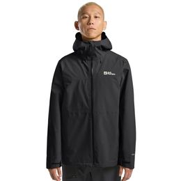 Funktionsjacke Jack Wolfskin "HIGHEST PEAK 3L JKT M", Herren, Gr. S (48), schwarz, Obermaterial: 100% Polyester. Futter: 100% Polyester, Jacken Funktionsjacke