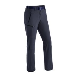 Funktionshose Maier Sports "Rechberg Therm", Damen, Gr. 20, Kurzgr&ouml;&szlig;en, blau (dunkelblau), 90% Polyamid, 10% Elasthan, Hosen Funktionshose, Wattierte Winter Outdoorhose, elastisch