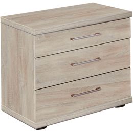 Nachtkonsole Wiemann "Bern", braun (eiche, s&auml;gerau dekor), B:50cm H:52cm T:36cm, Holzwerkstoff, Sideboards, Nachtkonsole, vormontiert