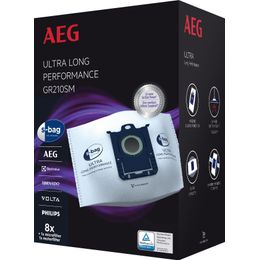 AEG Staubsaugerbeutel "s-bag Megapack f&uuml;r AEG VX9 GR210SM", wei&szlig; (wei&szlig;, blau), Staubbeutel, 5l F&uuml;llmenge, Staubsaugerbeutel