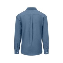Langarmhemd Fynch-Hatton, Herren, Gr. S, N-Gr, blau (cloud blau), Web, Obermaterial: 100% Baumwolle, bestickt, unifarben, regular fit h&uuml;ftbedeckend, Rundhals, mit Kn&ouml;pfen Doppelmanschette, Hemden Langarmhemd, mit klassischem Button-Down-Kragen