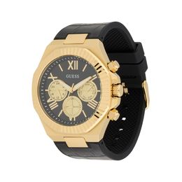 Guess Uhr 'EQUITY' Herren Gr&ouml;&szlig;e One Size gold / schwarz