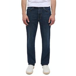 Straight-Jeans Mustang "Tramper Straigt", Herren, Gr. 33, L&auml;nge 30, blau (dunkelblau 883), Denim/Jeans, Obermaterial: 99% Baumwolle, 1% Elasthan, straight fit, Jeans Straight-Jeans