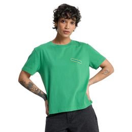 T-Shirt Quiksilver "Standard", Damen, Gr. XL, leprechaun, Obermaterial: 100% Walkfrottier;, Shirts T-Shirt