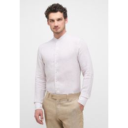 Langarmhemd Eterna "SLIM FIT", Herren, Gr. 40, Normalgr&ouml;&szlig;en, sand, 100% Leinen, schmal, Manschette, Hemden Langarmhemd, EASY IRON (b&uuml;gelleicht)