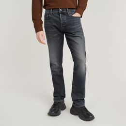 G-Star Raw Slim-fit-Jeans G-STAR "3301 Slim", Herren, Gr. 30, L&auml;nge 30, schwarz (antic sand blast), Denim/Jeans, Obermaterial: 99% Baumwolle, 1% Elasthan, slim fit lang, Jeans Slim-fit-Jeans, mit toller Waschung und Elasthan