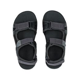 Outdoorsandale Jack Wolfskin "TARACO BEACH SANDAL K", M&auml;dchen, Gr. UK4-EU37, Normalschaft, schwarz, Obermaterial: Synthetik / Obermaterial 2: Textile / Lining: Textile / Sole: / EVA, Schuhe Outdoorsandale