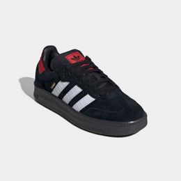 Sneaker adidas originals "SAMBA XLG", Damen, Gr. 42, core schwarz, ftwr wei&szlig;, utility schwarz, Leder, Synthetik, Schuhe Sneaker