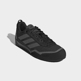 Wanderschuh adidas terrex "SKYCHASER SOLO ZUSTIEGS", Herren, Gr. 46, core schwarz, carbon, grau four, Gummi, Synthetik, Textil, Schuhe Wanderschuh