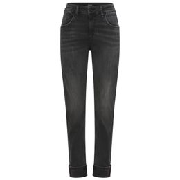 Slim-fit-Jeans Replay "MARTY", Damen, Gr. 27, L&auml;nge 32, schwarz delav&egrave;, Denim/Jeans, Obermaterial: 99% Baumwolle, 1% Elasthan, slim fit lang, Jeans Slim-fit-Jeans, mit leichter Waschung